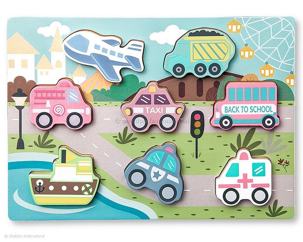 Wooden Educational Traffic Puzzle - Wholesale